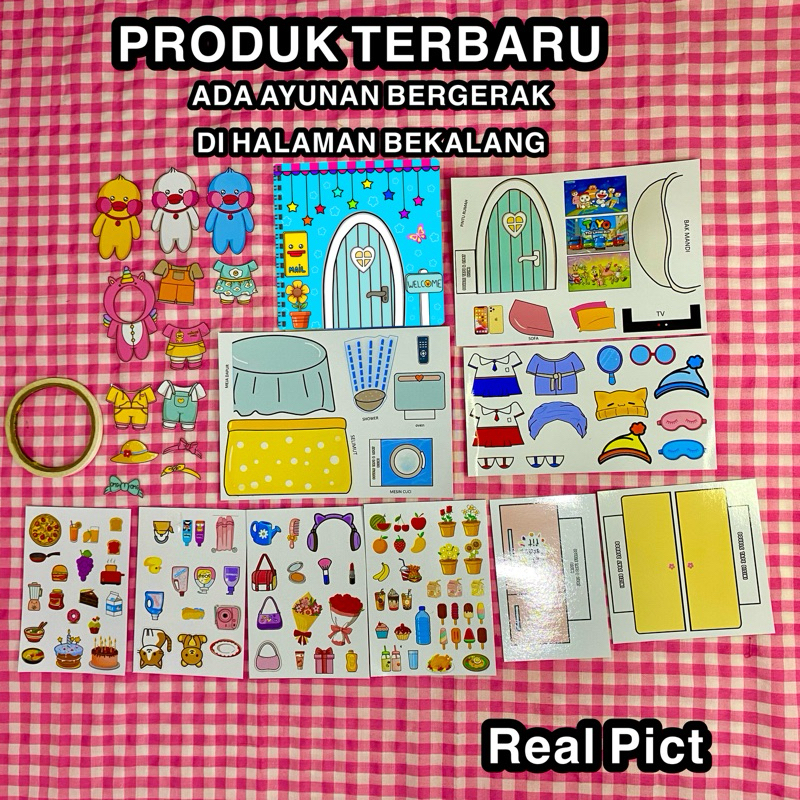 Jual PAPER DUCK VIRAL - BONEKA KERTAS BEBEK - MAINAN BP - Quite book ...