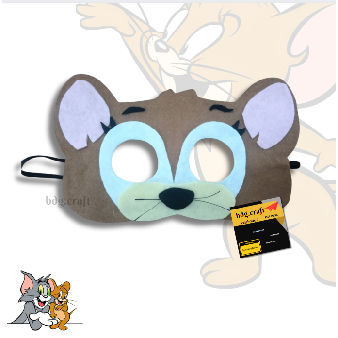 Jual BDG craf Cosplay topeng flanel Motif jerry tikus TOM & JERRY ...