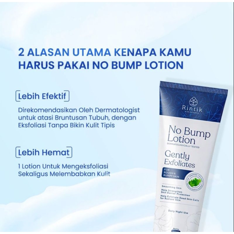 Jual Rintik No Bump Lotion skincare Tubuh Kulit Bruntusan Jerawat ...