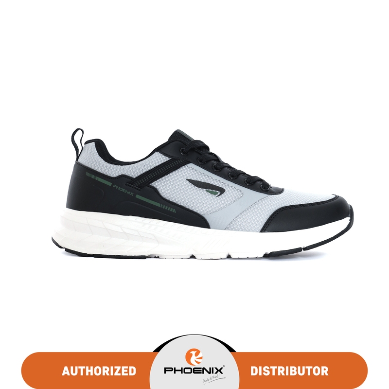 Jual Phoenix Dexton Sepatu Running Pria - Black/Grey | Shopee Indonesia
