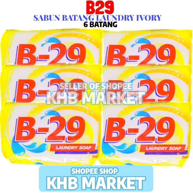 Jual B29 Sabun Batang Laundry 6 Batang 200 Gram | Shopee Indonesia