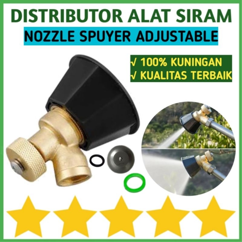 Jual NOZZLE SPUYER ELEKTRIK / NOZLE KABUT 1 LUBANG / NOSEL CORONG ...
