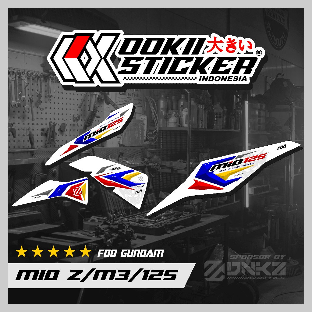 Jual Stiker Mio M3/Z Decal Striping Standar Mio M3/Z Premium Racing Mio ...