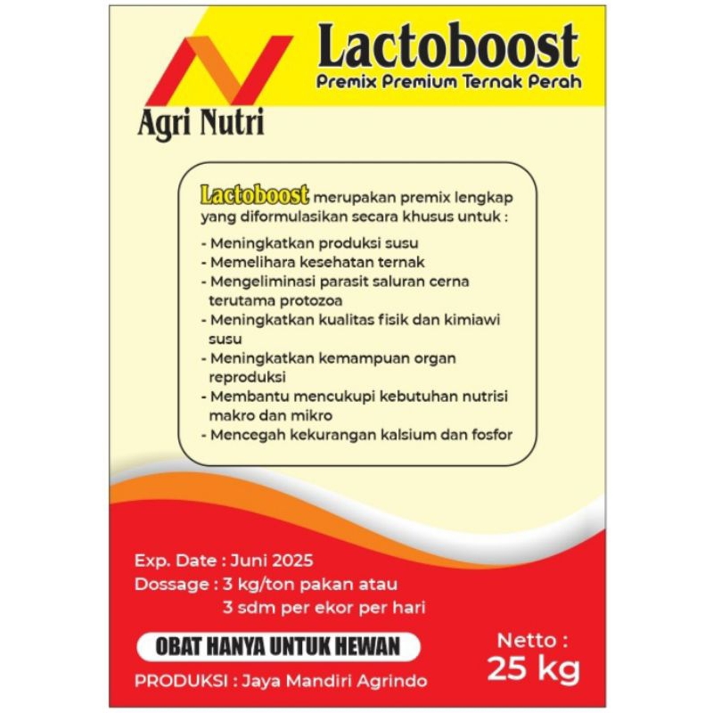 Jual Premix Premium Lactoboost untuk Sapi, Kambing, dan Domba Perah ...