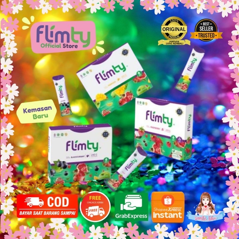 Jual FLIMTY FIBER | DETOX | ANTIOKSIDAN Rasa Blackcurrant / Raspberry 1 ...