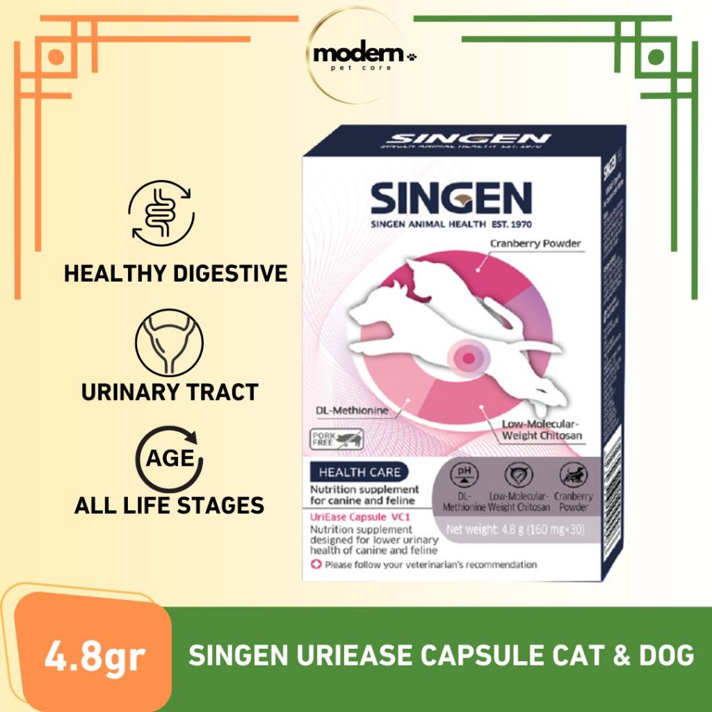 Jual Singen VC1 Uriease Capsule Cat & Dog 4.8gr | Shopee Indonesia
