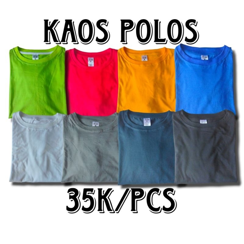 Jual HOT PROMO!!!Baju Kaos Polos Cotton Combat 30S Premium | Shopee ...