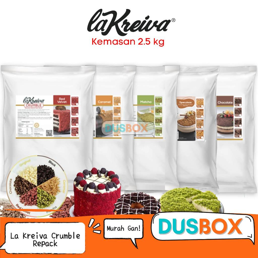 Jual La Kreiva Crumble 2.5 kg / Crumble Red Velvet / Red Velvet Crumble ...
