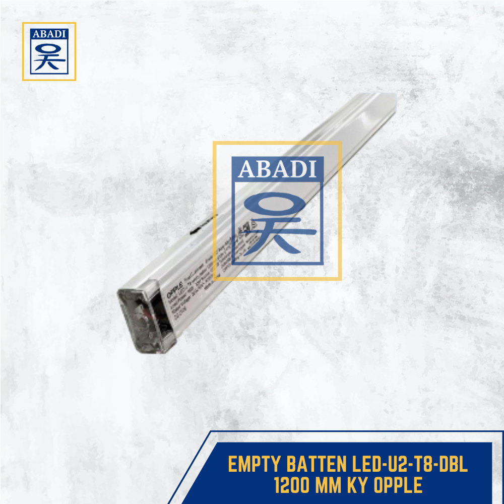 Jual EMPTY BATTEN LED-U2-T8-DBL 1200 MM KY OPPLE | Shopee Indonesia