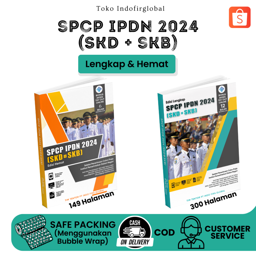 Jual Buku Terbaru SPCP IPDN 2024 [SKD + SKB] (Edisi Lengkap & Edisi ...