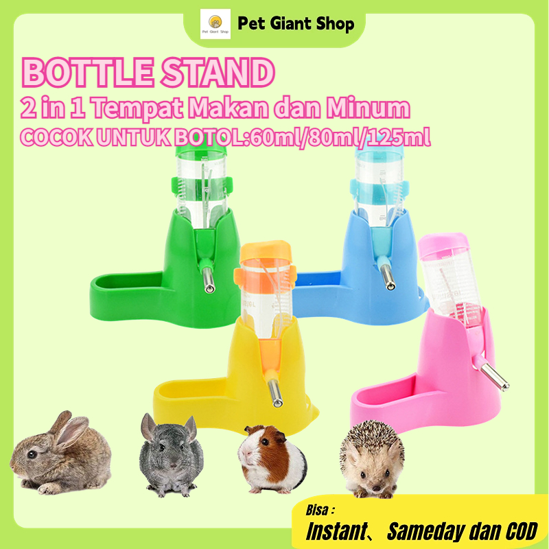 Jual Bottle stand multifungsi tempat minum dan makan hamster / Bottle ...