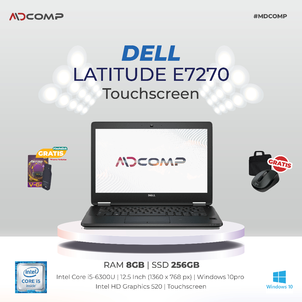 Jual Laptop Dell Latitude 7270 Core i5 Gen6 Touchscreen | Shopee Indonesia