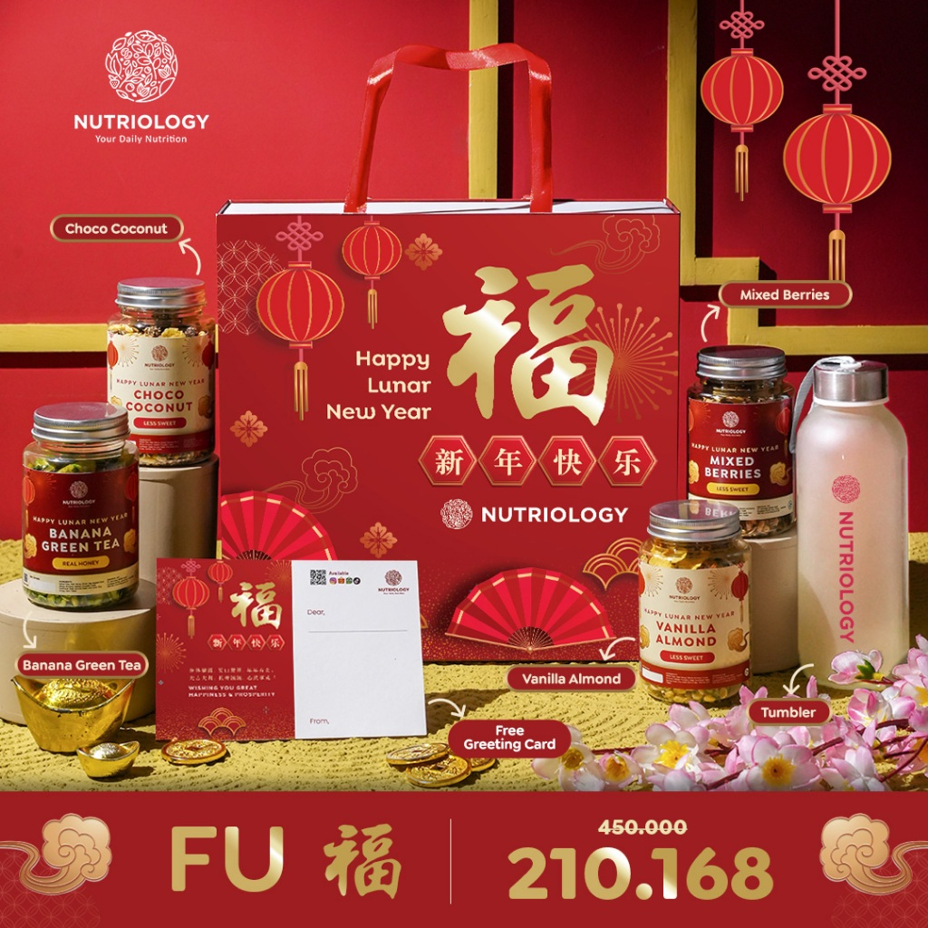 Jual Hamper Imlek Granola Nutriology FU Bingkisan Parsel Gift Parcel Hadiah Hampers premium ...