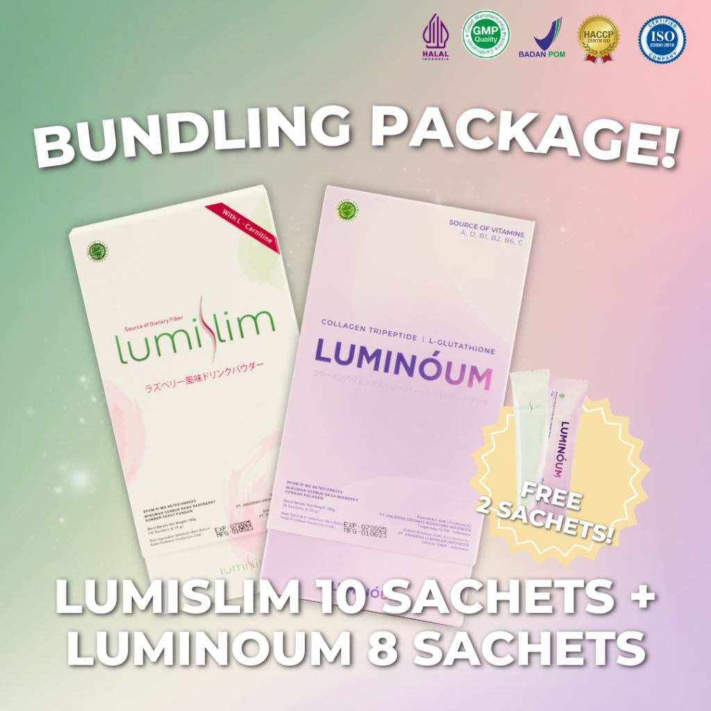 Jual Small Bundling Package (Lumislim 10 sachet + Luminoum 8 sachet) | Shopee Indonesia