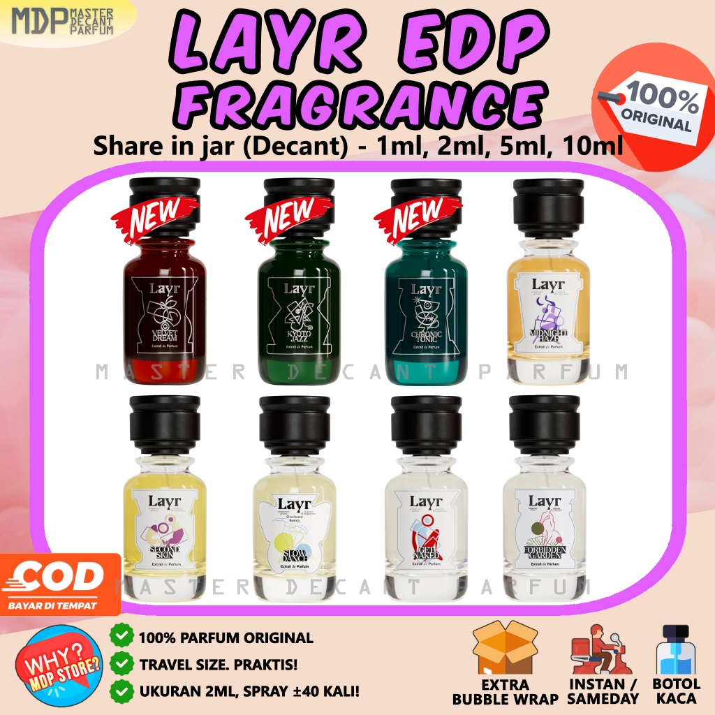 Jual (Share Decant) LAYR EDP FRAGRANCE Midnight Haze Get Naked Chronic ...