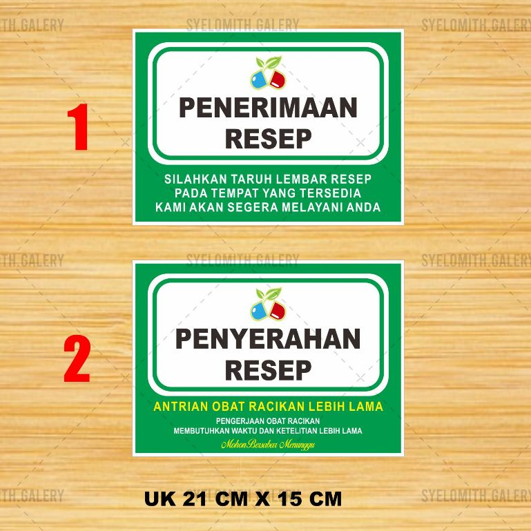 Jual Stiker Penerimaan Resep dan Penyerahan Obat | Shopee Indonesia