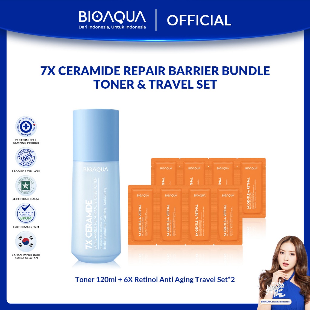 Jual BIOAQUA 7X Ceramide Skin Barrier Repair Moisturizer Toner Wajah ...
