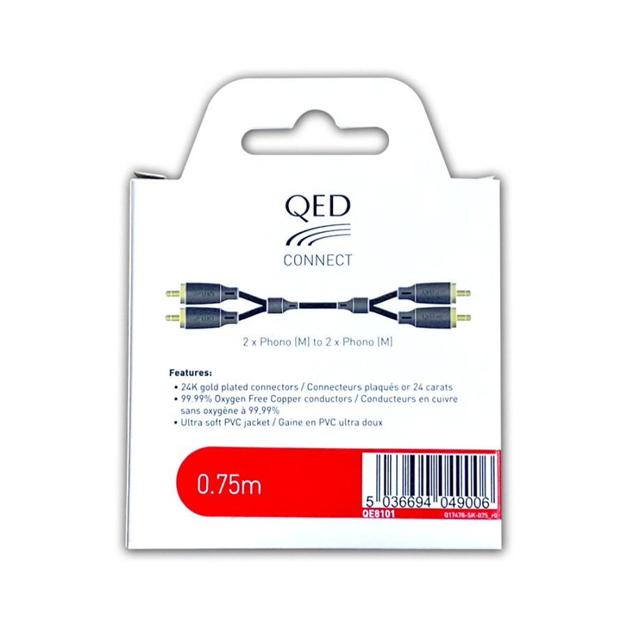 Jual QED Connect Phono to Phono RCA Analog Interconnect Cable | Shopee ...