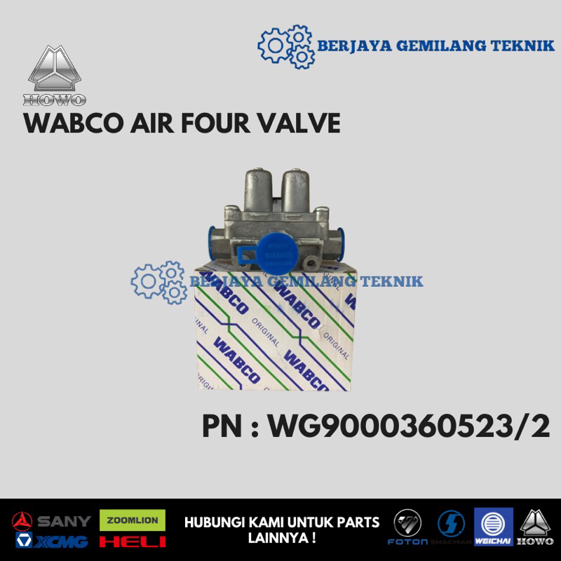 Jual WG9000360523/2 WABCO Air Four Valve HOWO Sinotruck Alat Pengendali ...