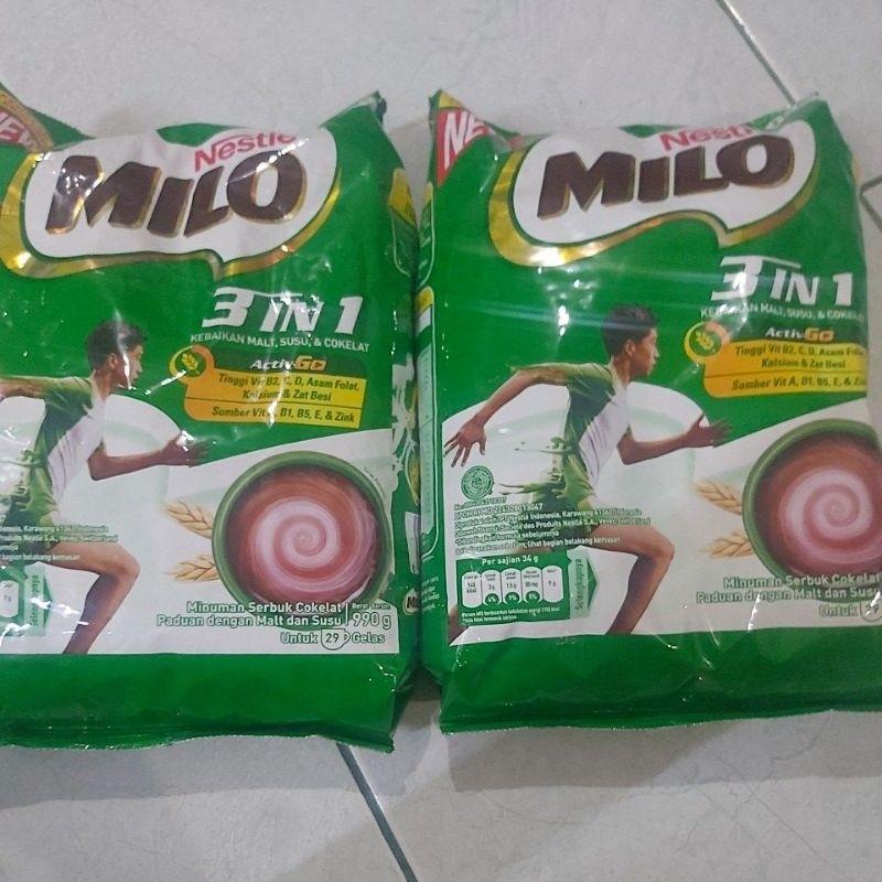 Jual MILO ACTIV GO LEBIH MALT COKLAT 990GR | Shopee Indonesia
