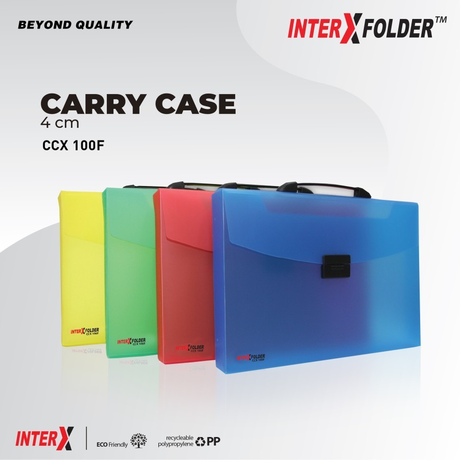 Jual Carry File Case Tas Dokumen 4cm InterX (1pcs) Khusus Instan ...