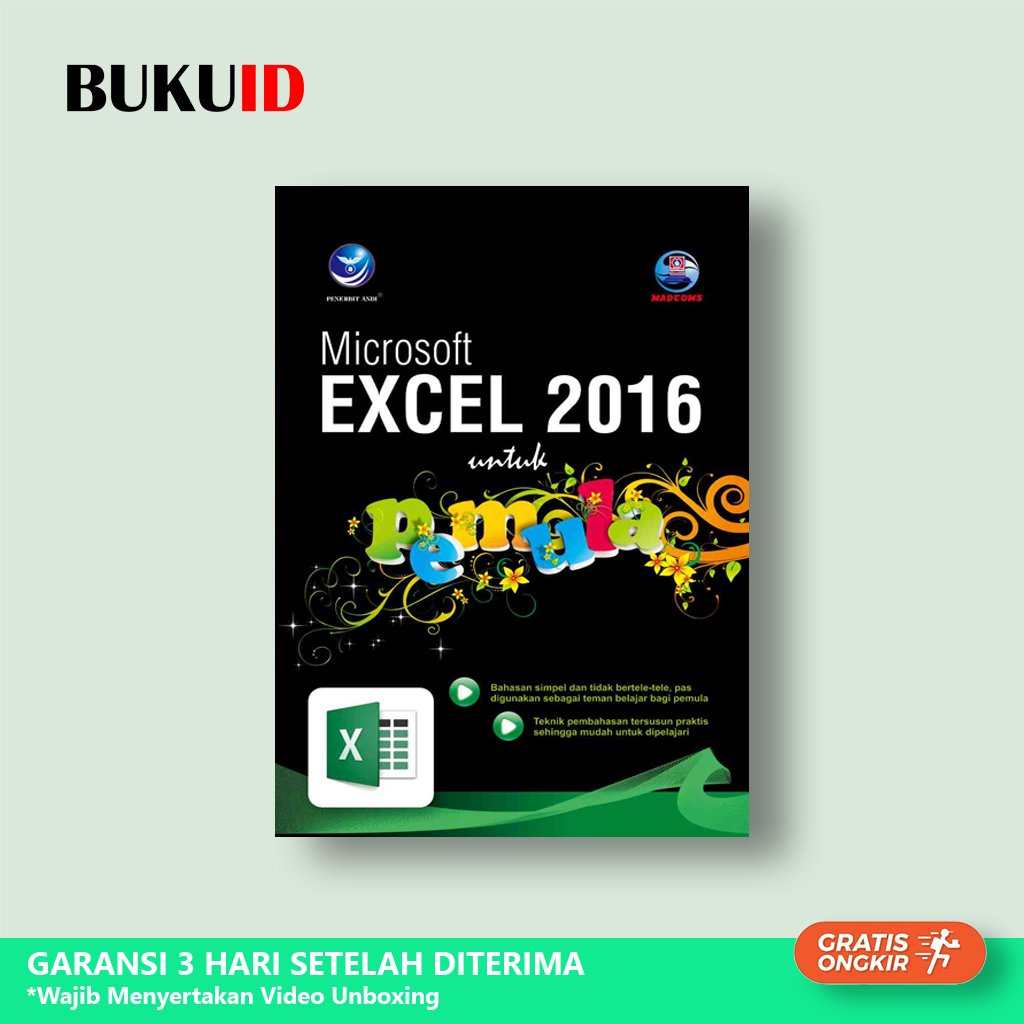 Jual Buku Microsoft Excel 2016 Untuk Pemula - Original | Shopee Indonesia