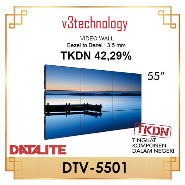 Jual DATALITE DTV-5501 Video Wall 55 inch (Bezel to Bezel 3,5 mm) - Videowall 55" TKDN | Shopee ...