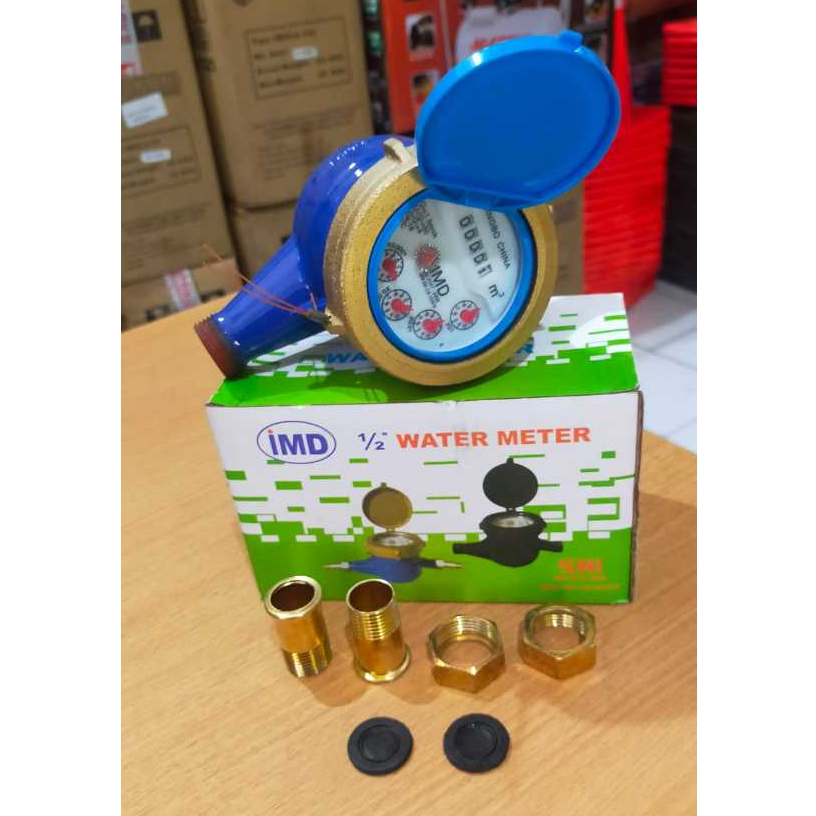 Jual Meteran Air 1/2 inch (4 Jarum) - IMD PVC / BESI | Shopee Indonesia