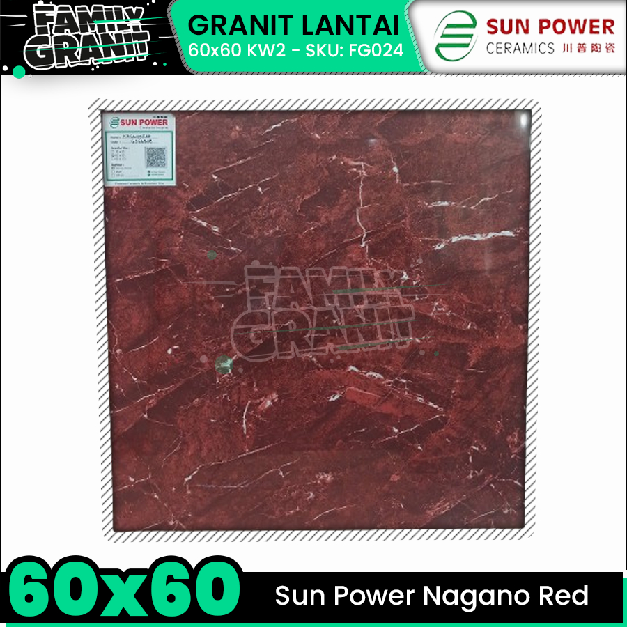 Jual Granit Lantai 60x60 Sun Power Nagano Red Motif Marmer Merah Glossy ...