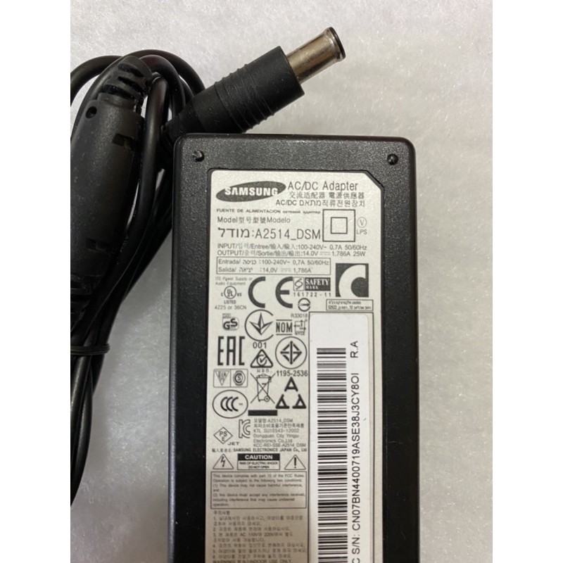 Jual AC/DC adaptor monitor LCD/LED samsung 14v 1.78A/Adaptor LCD/LED ...