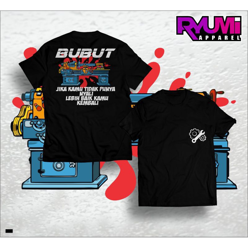 Jual KAOS SABLON DESIGN MESIN BUBUT | Shopee Indonesia
