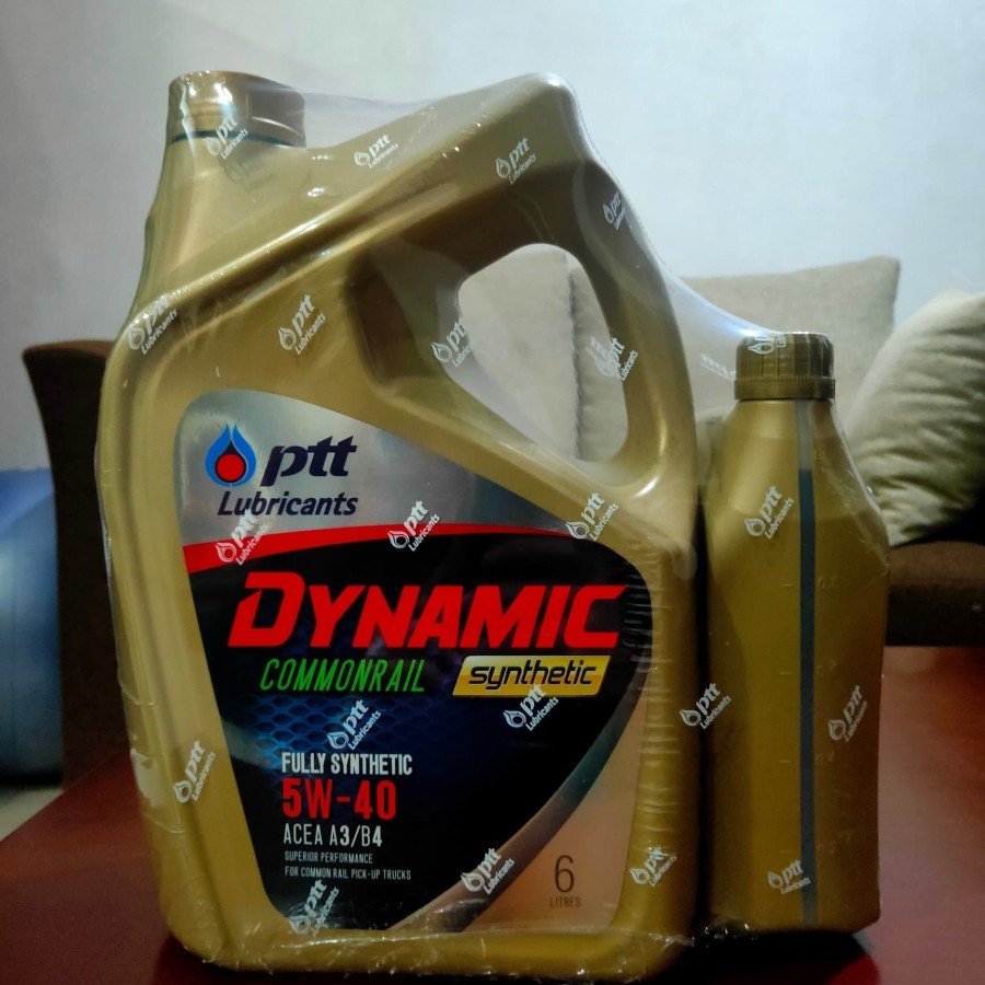 Jual PTT Dynamic Commonrail 5w40 Paket 7 Liter | Shopee Indonesia