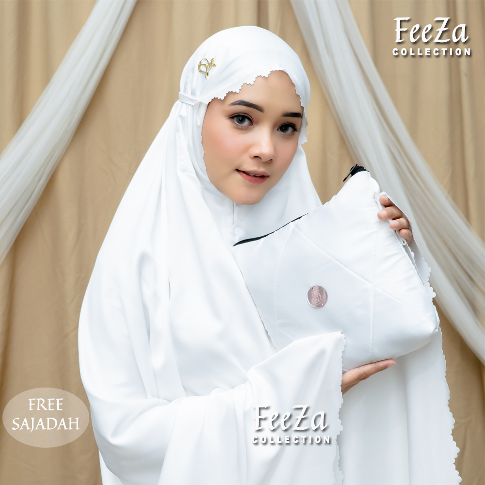 Jual FeeZa Mukena Dewasa Silk 2in1 FeeZa Set Sajadah Laser Cut ...
