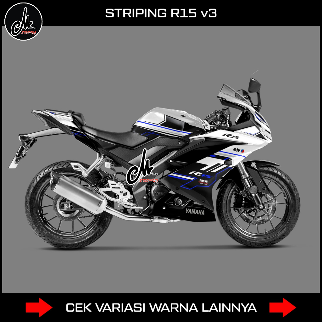 Jual Striping R15v3 Edisi Moto 3 / Decal Motor Yamaha Yzf R15 V3 ...
