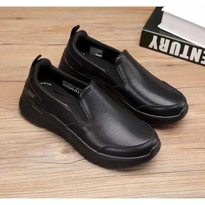 Jual SEPATU KERJA PRIA PANTOFEL SKECHERS LEATHER MAN | Shopee Indonesia