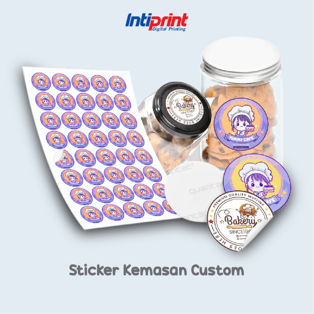 Jual Print + Cutting Sticker VYNIL A3+ / Sticker Kemasan Custom ...