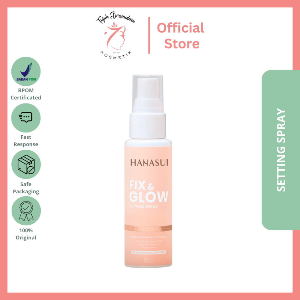 Jual Hanasui Fix & Glow Setting Spray | Finishing Make Up Spray ...