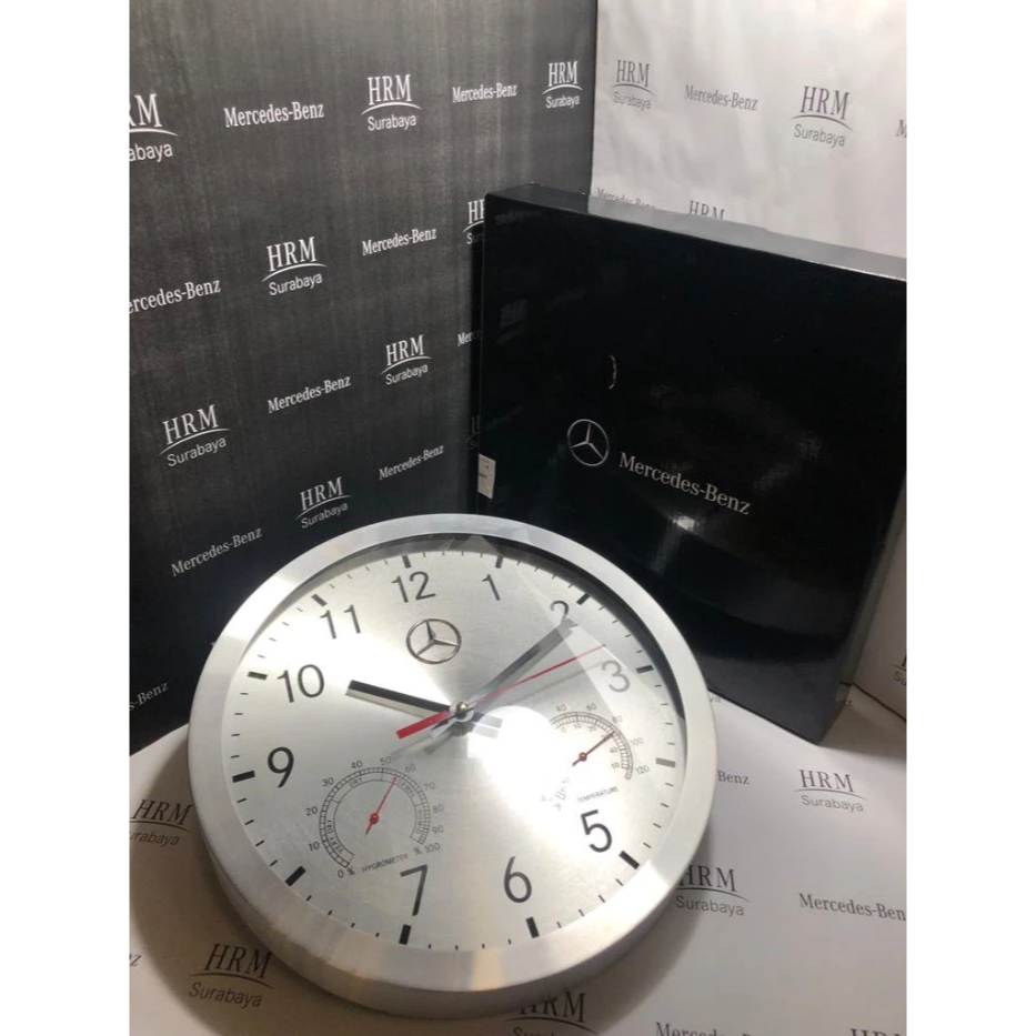 Jual Mercedes Benz Wall Clock, Silver-Coloured Aluminium | Shopee Indonesia