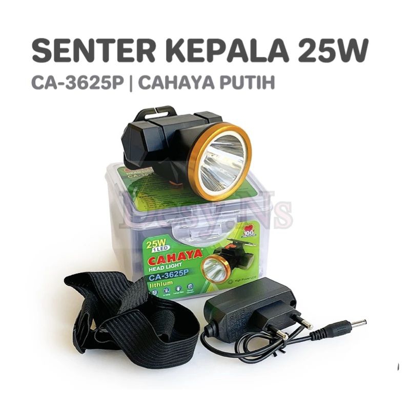 Jual SENTER KEPALA CAHAYA 20W/1LED CA-3652P /SENTER LED KEPALA MEREK CAHAYA/HEAD LIGHT CAHAYA CA ...