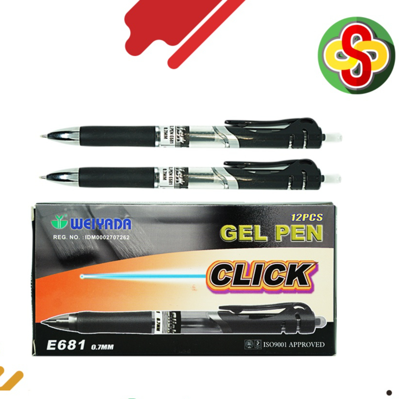 Jual Pulpen Gel Cetek Weiyada E681 0.7 mm | Shopee Indonesia