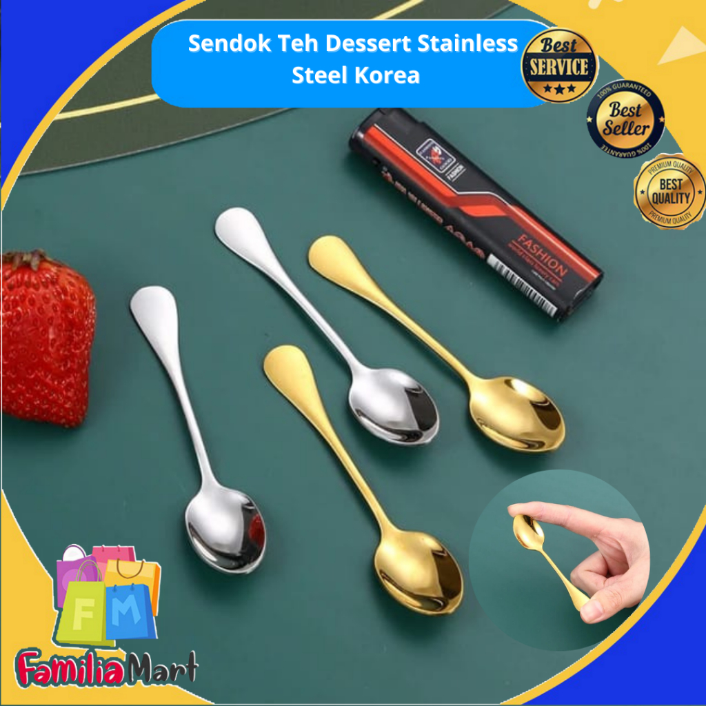 Jual Sendok Teh Dessert Stainless Steel Korea | Shopee Indonesia