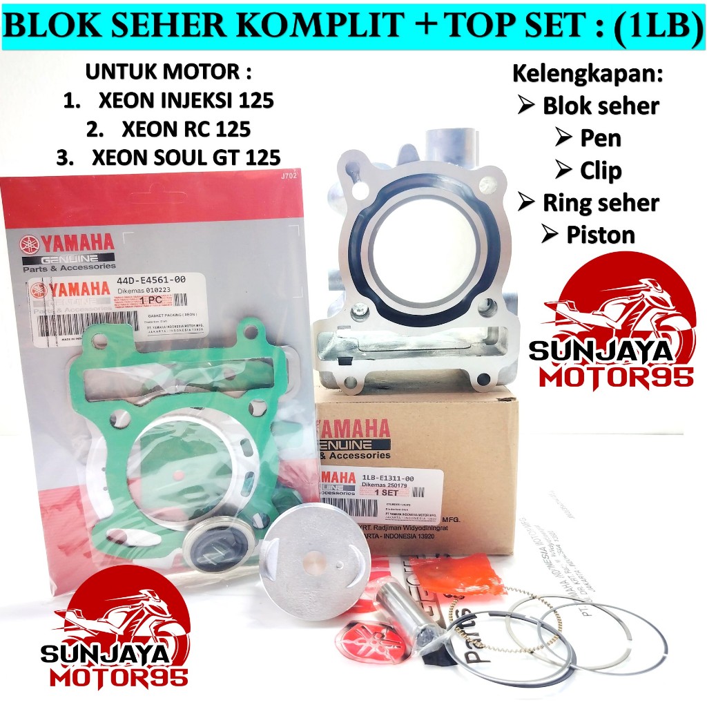 Jual Blok Seher SET Komplit ISI Ring Piston KIT komplit Xeon injeksi / RC - Xeon GT 1LB | Shopee ...