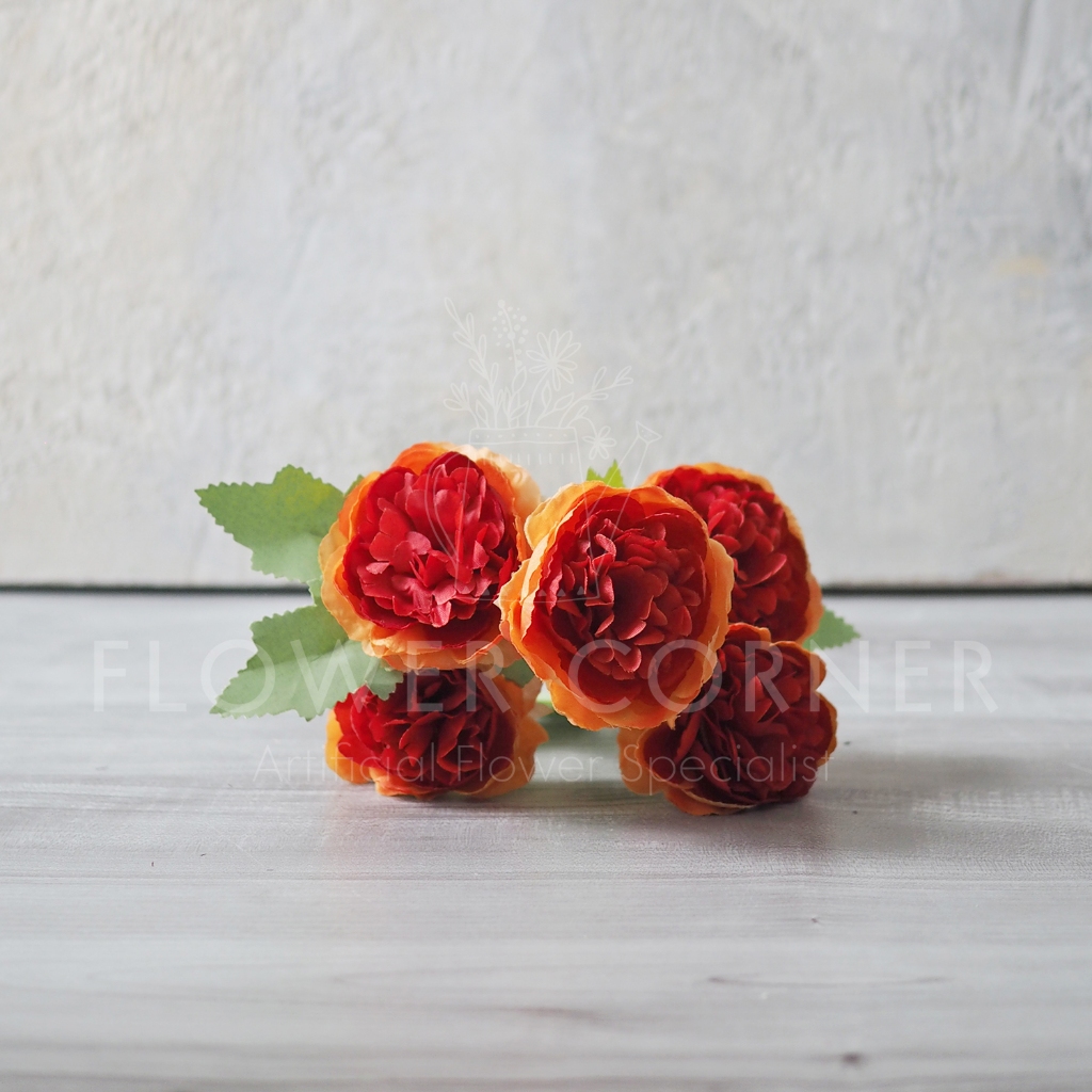 Jual Bunga Artificial Blooming Garden Rose 5 Kuntum Colorful (B23260 ...