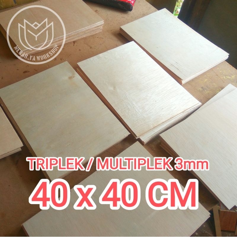 Jual TRIPLEK / MULTIPLEK 3m ukuran 40x40 cm | Shopee Indonesia