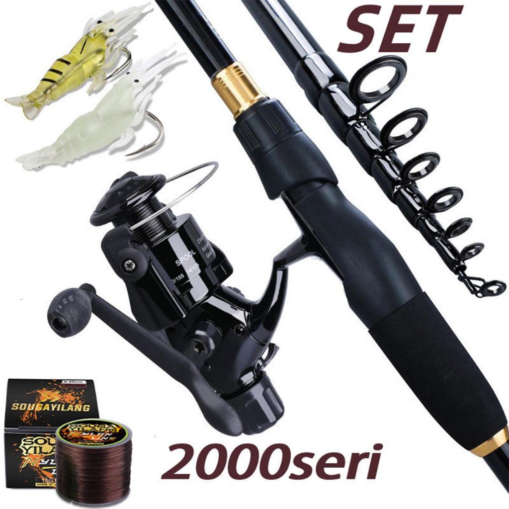 Jual Sougayilang pancing set joran pancing 1.8-2.4m 5.2：1GR reel ...