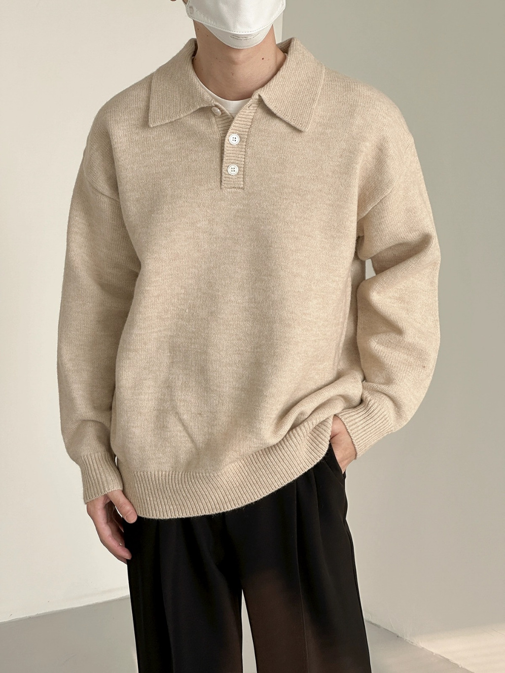 Jual ZANE KNITTED POLO SWEATER | SWEATER RAJUT POLO PRIA | Shopee Indonesia