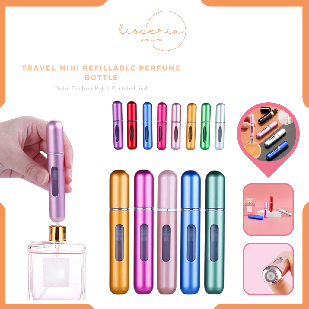 Jual [ LSC ] Botol Isi Parfum Travel Size 5ml Botol Parfum Refill 5ml ...