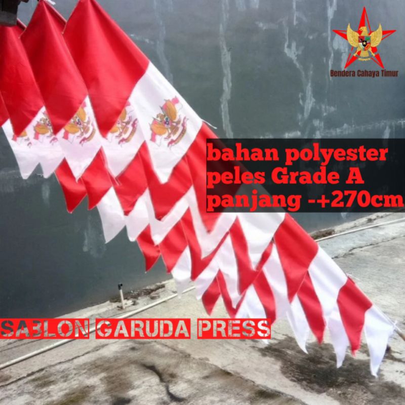 Jual umbul umbul garuda merah putih 20pcs/1kodi warna warni | Shopee Indonesia