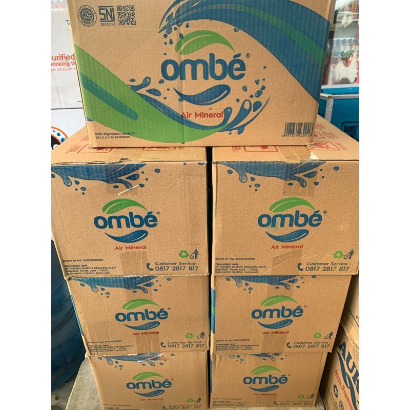 Jual [HANYA INSTAN] AIR MINERAL OMBE CUP GELAS 48 x 220ml | Shopee ...