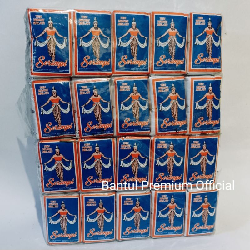 Jual Teh Serimpi Biru 80 gram 1 Bal isi 50 bungkus (10 pack /slop x 5 ...
